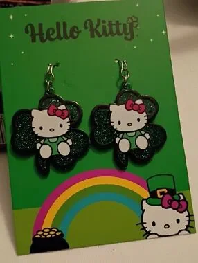 Hello Kitty | Jewelry | Sanrio Hello Kitty St Patricks Day Hello Kitty ...
